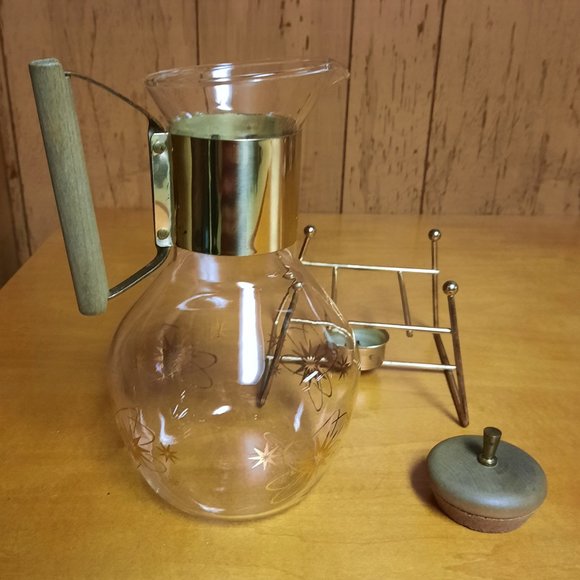 Corningware | Kitchen | Vintage Corning Glass Coffee Pot With Original ...